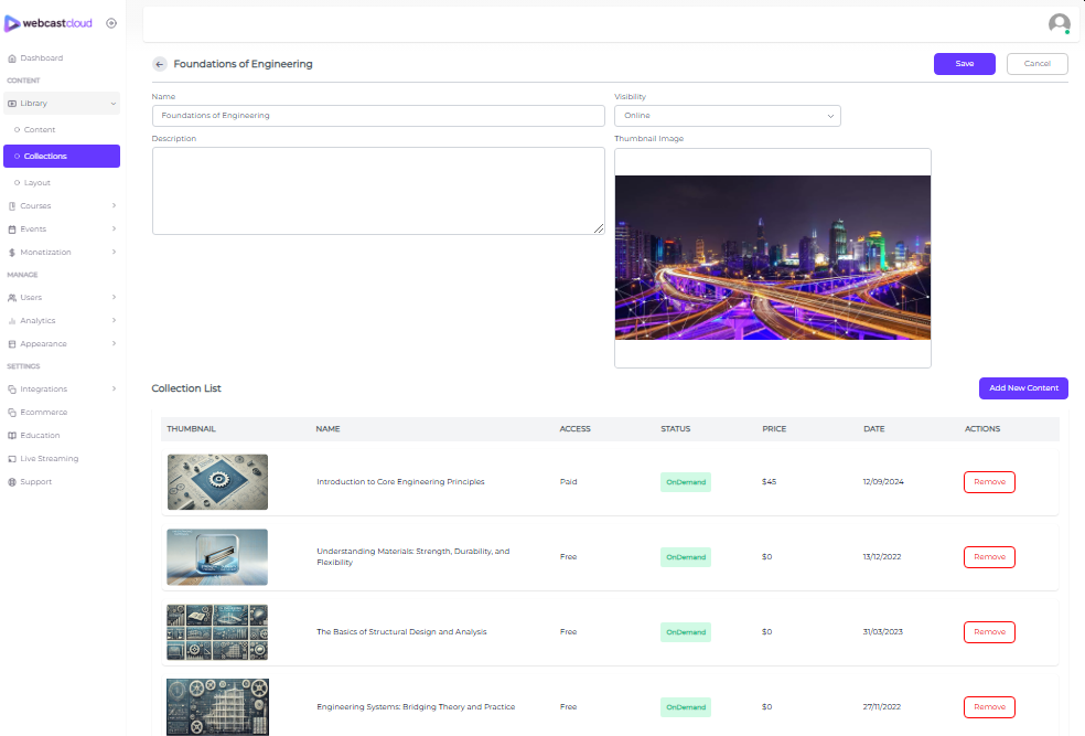 Creating and Managing Collections – Support