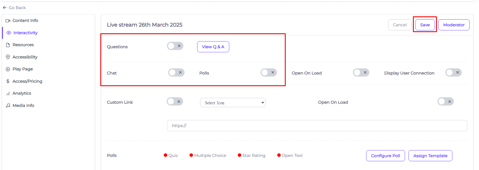 How To Create a Live Stream – Support