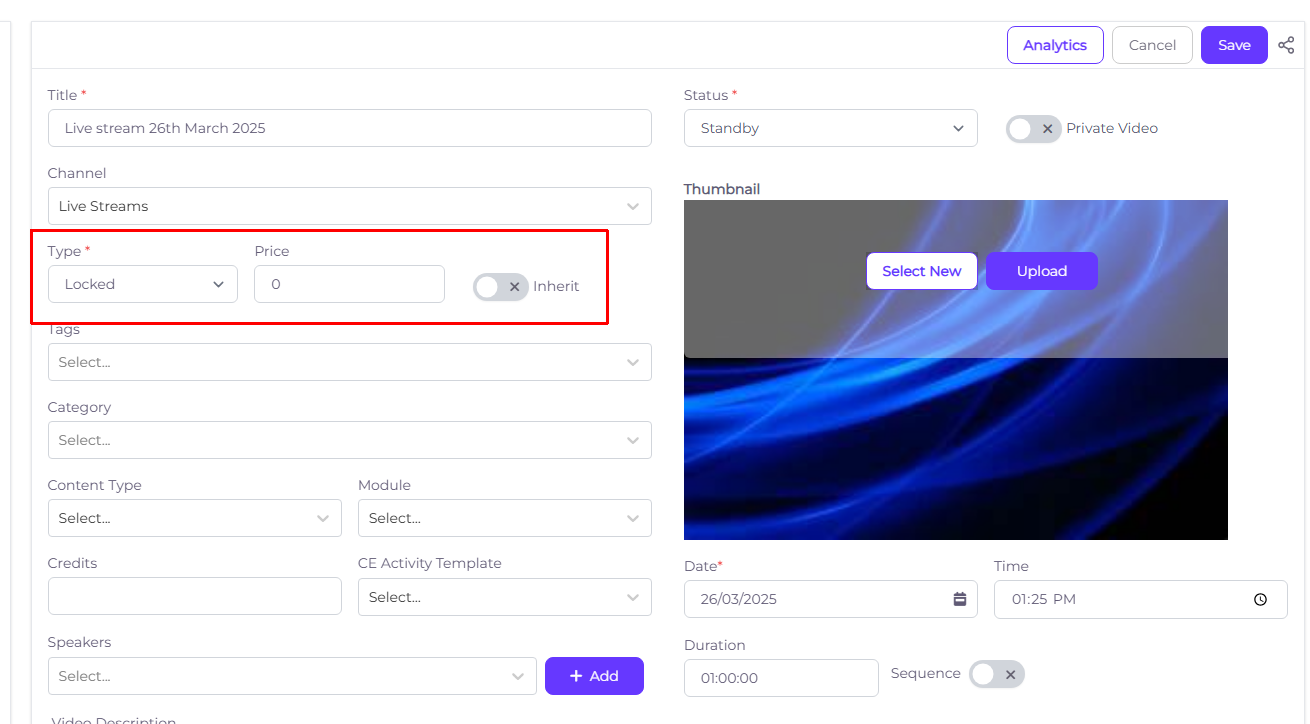 How To Create a Live Stream – Support