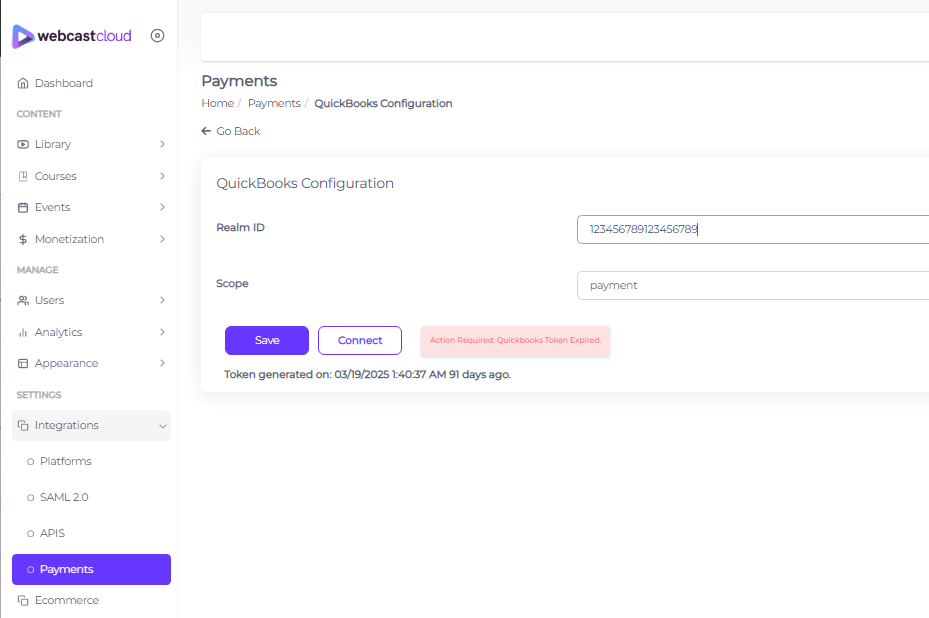 How to Re-authorize Your QuickBooks Integration – Support